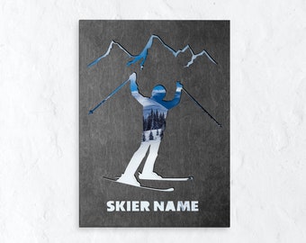 Skiing Gift, Eat Wood Definition, Skier Gift, Ski Gift, Snowboarder ...