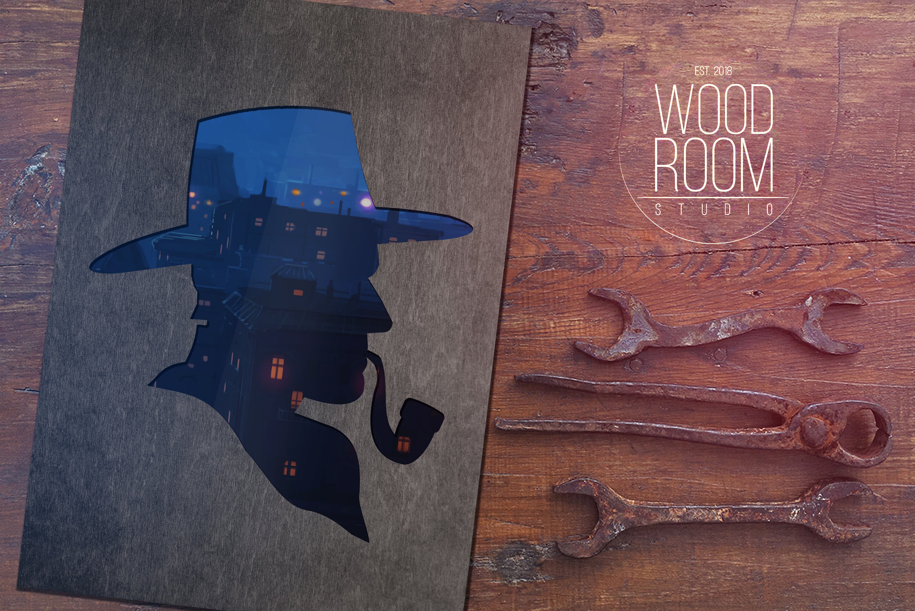 Wooden Detective Picture - Wood Poster Home Design - Modern Exclusive ...