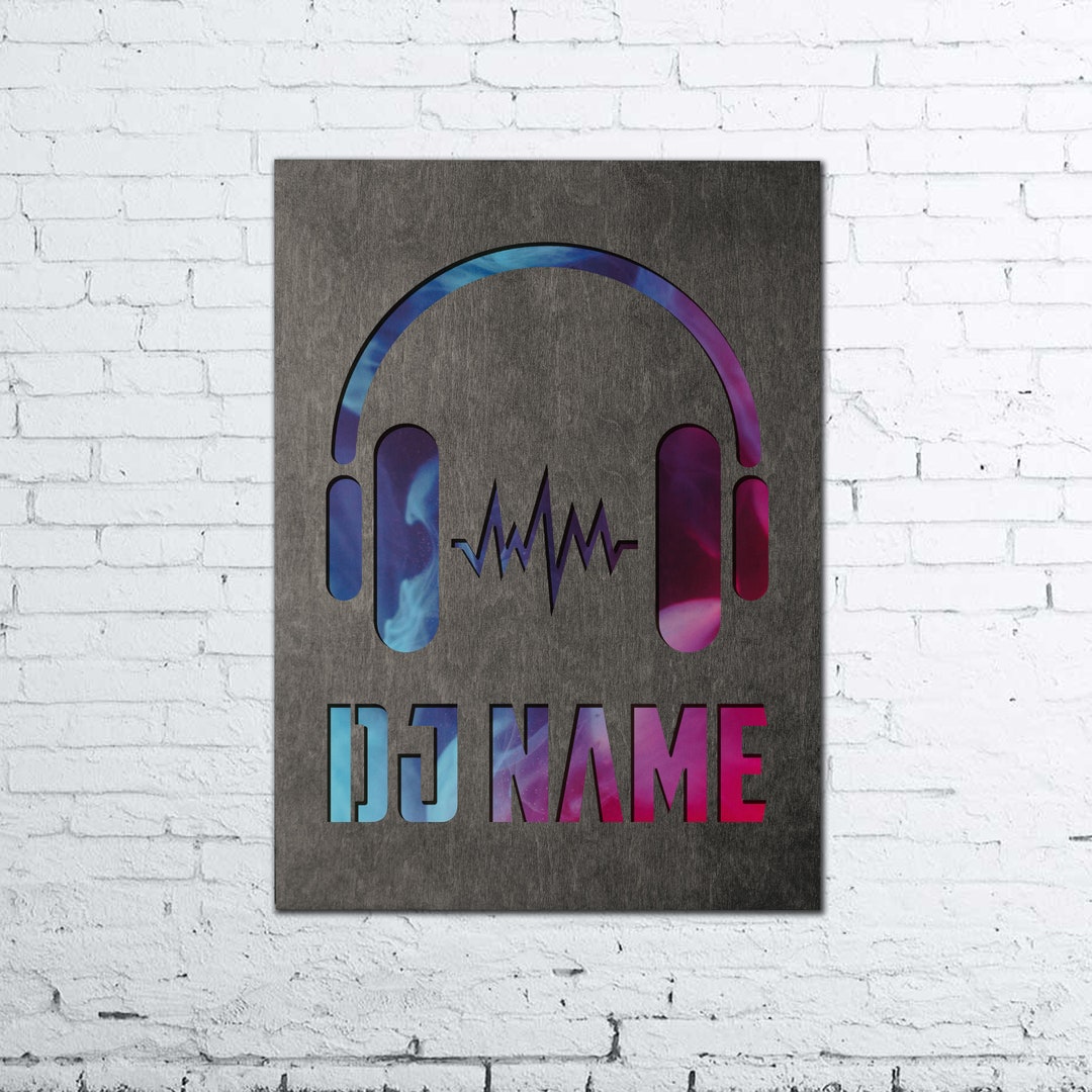 Dj Name Gift for Men, Dj Poster Print, Personalized Gift for Him ...
