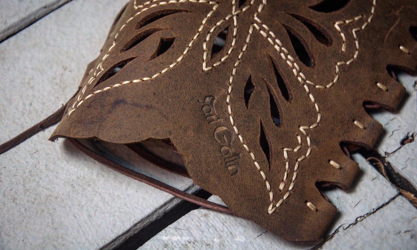 Leather Laser-cut Wrist Cuffs, Calf Cuffs, Bracer, Handmade, Gauntlets ...