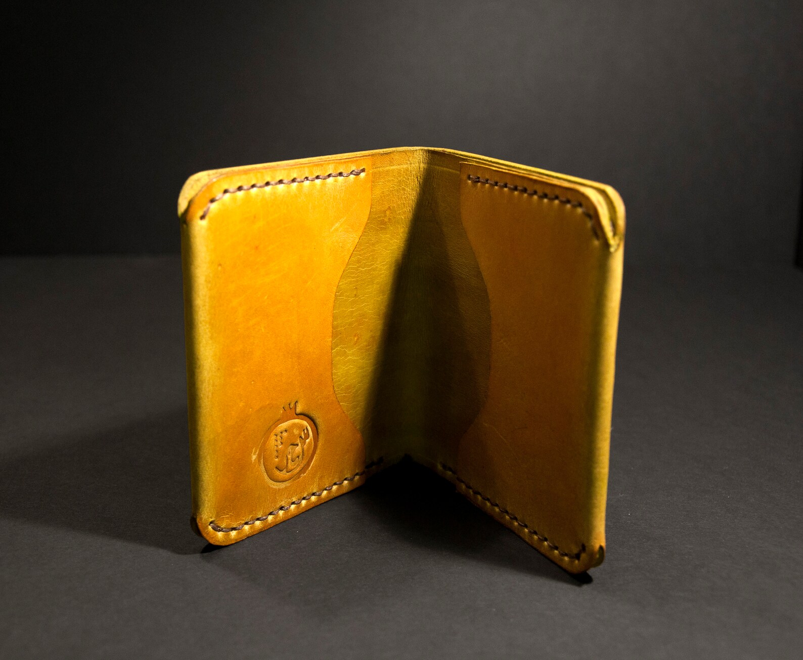 Handmade Genuine Leather Wallet, Olive Green, High Quality, Heavy Duty ...