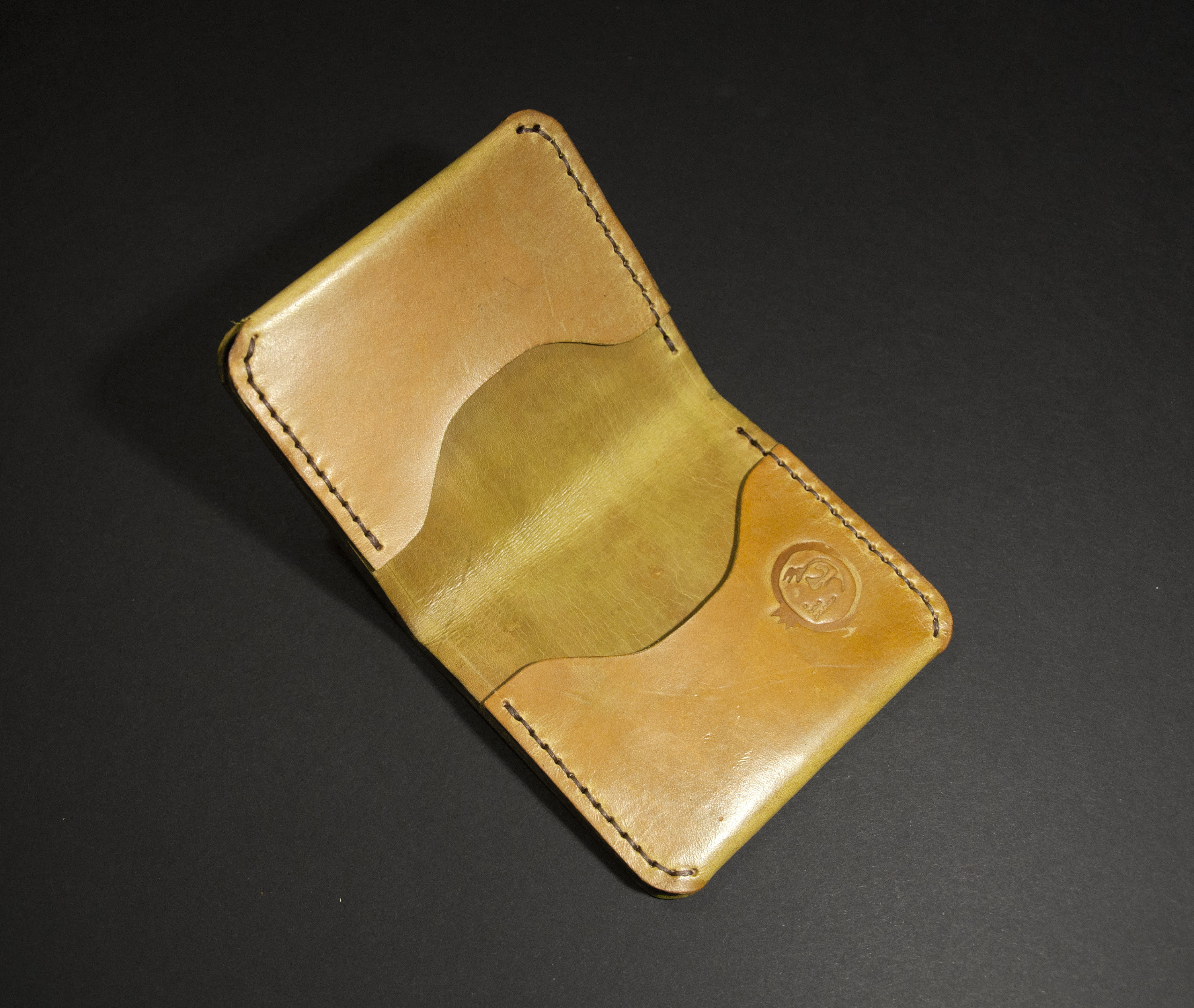 Handmade Genuine Leather Wallet, Olive Green, High Quality, Heavy Duty ...