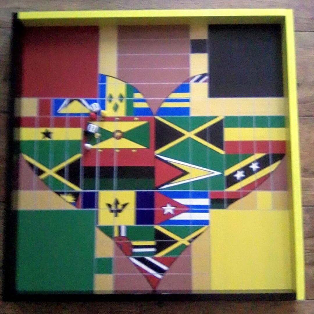 Ludo Board, Ludi Board, Large Ludo Board, Caribbean Style Game Board ...