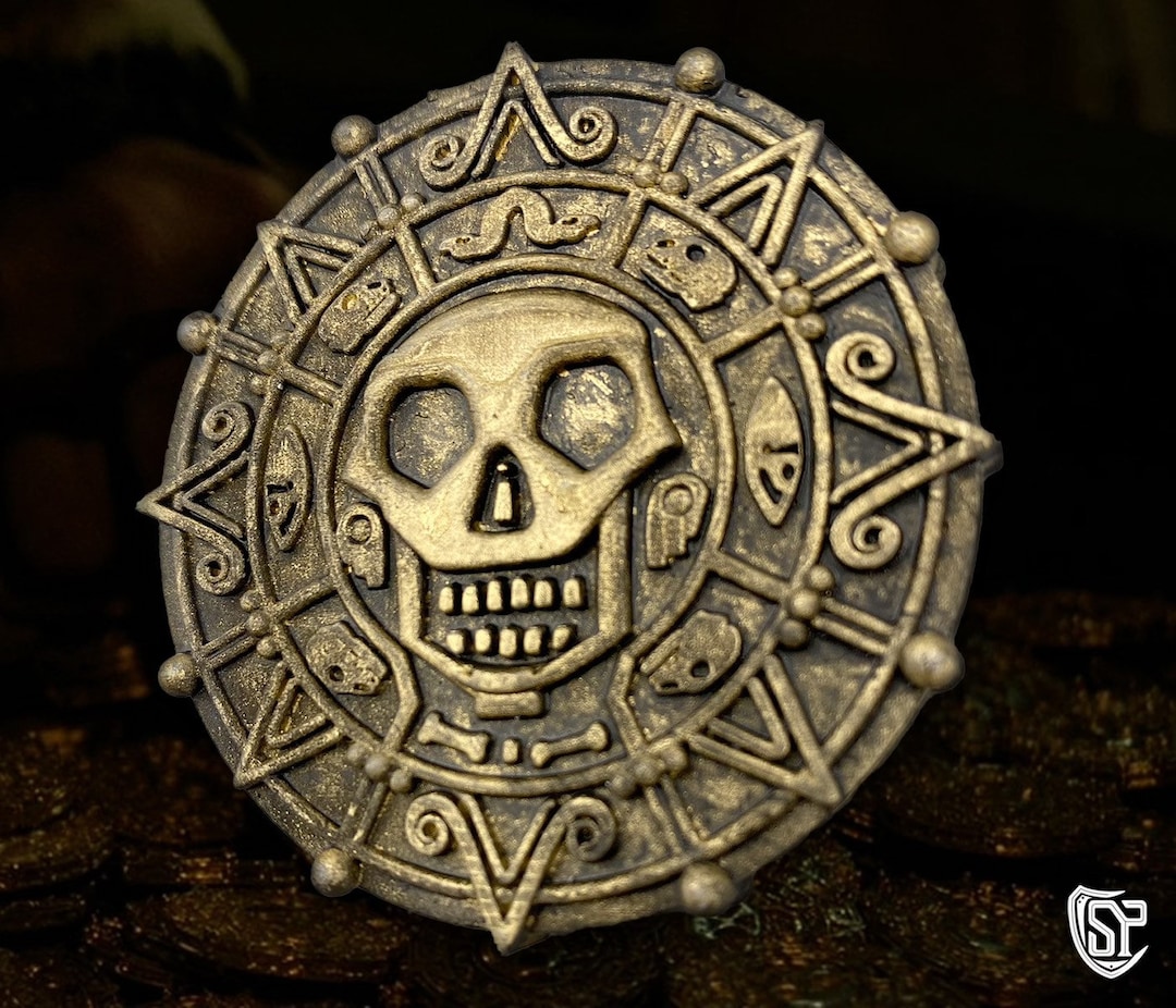 Cursed Treasure Aztec Gold Coin - Etsy