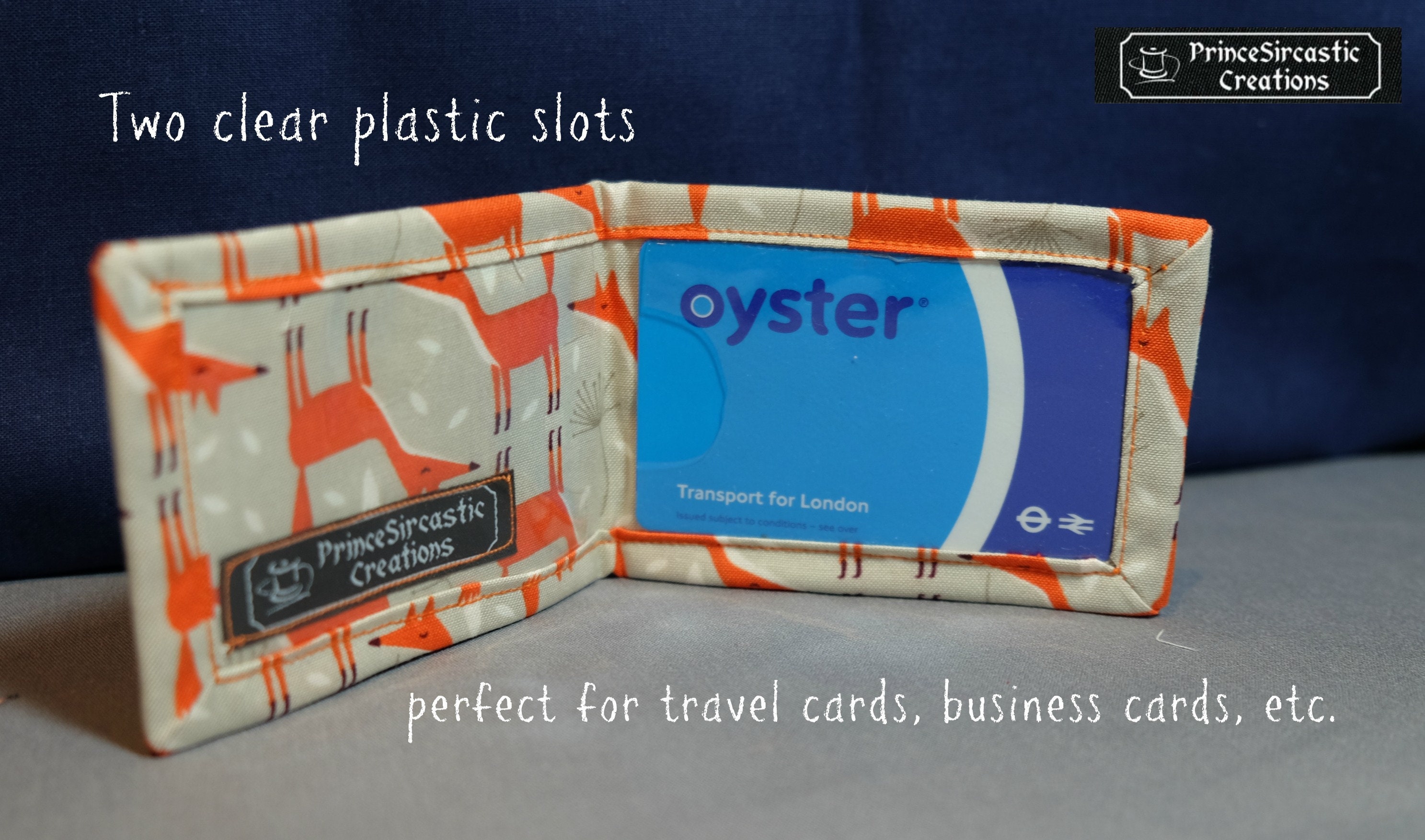 Pattern Print Fabric Card Case - Etsy UK