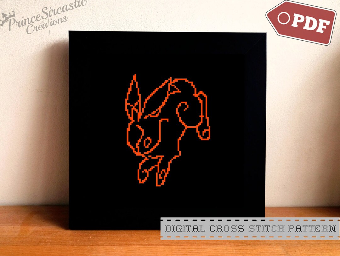 Amber Constellation Genshin Impact Inspired Cross Stitch Pattern - Etsy