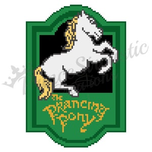 Prancing Pony Inn Tolkien Lord of the Rings Inspired PDF Digital Cross ...