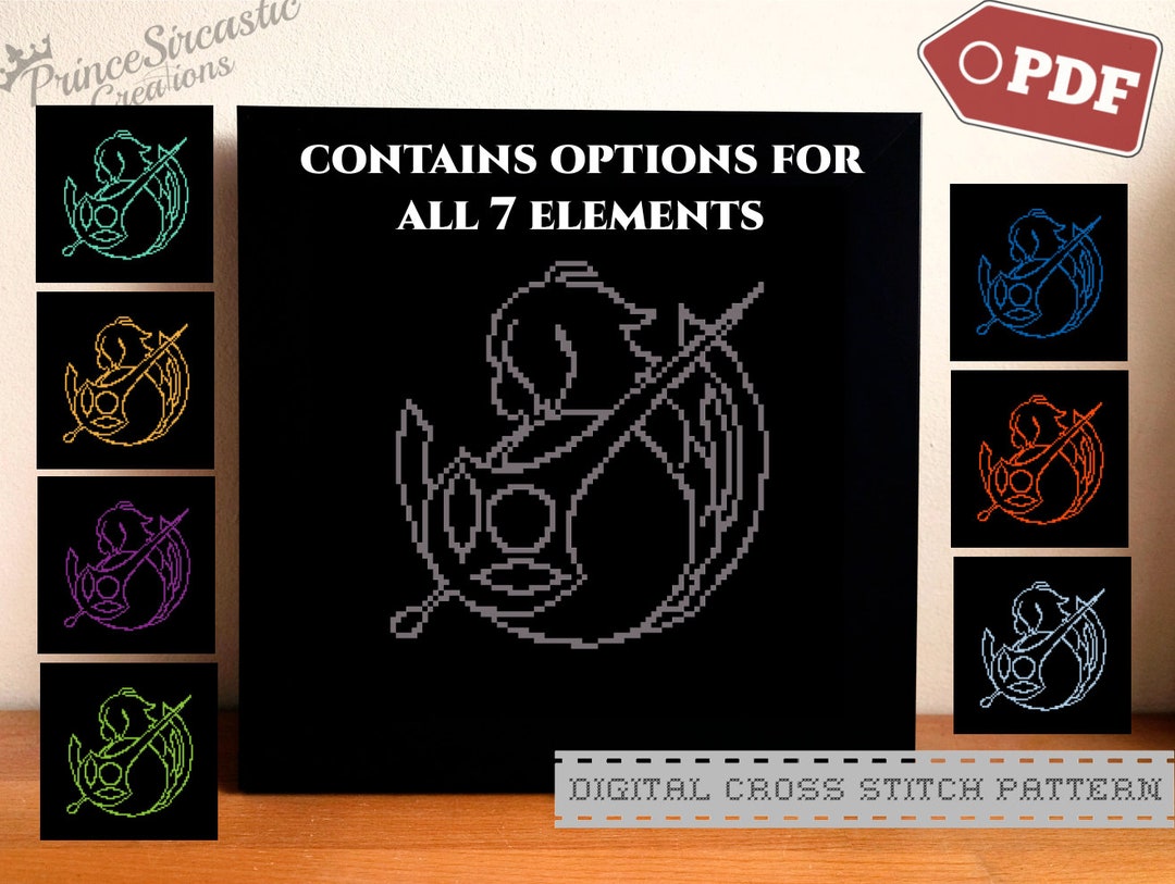 Aether Traveller Constellation Genshin Impact Inspired Cross Stitch ...