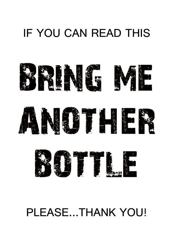 Personalised 'bring Me Another Bottle' Wine Bottle Labels for a Special ...