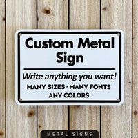 Metal Signs - Etsy