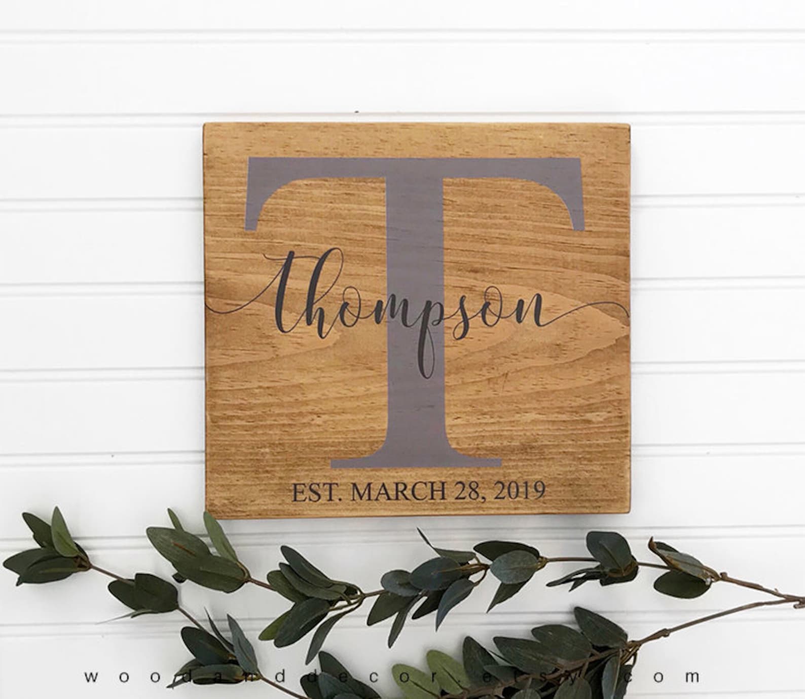 Family Letter Sign Family Last Name the Thompson Sign Last | Etsy