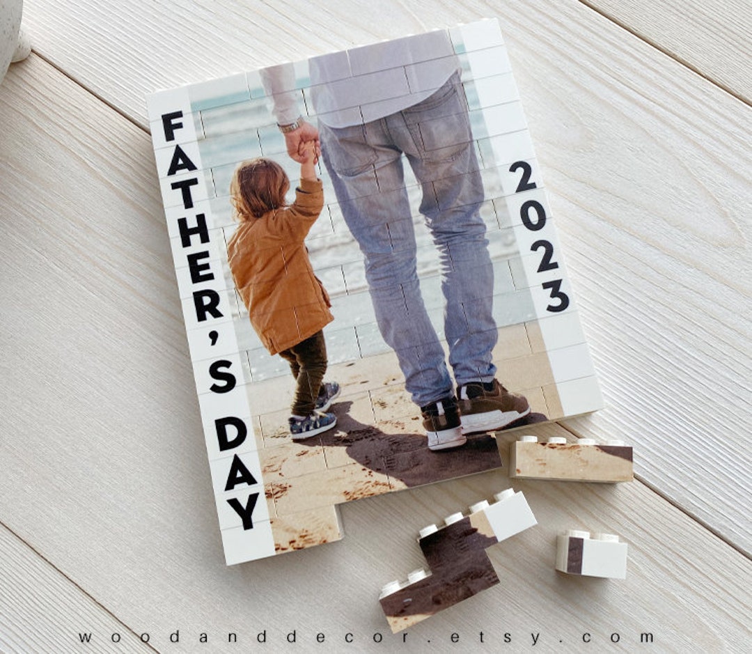 Father's Day Gift, Brick Photo, Gift for Dad, Personalized Brick Puzzle ...