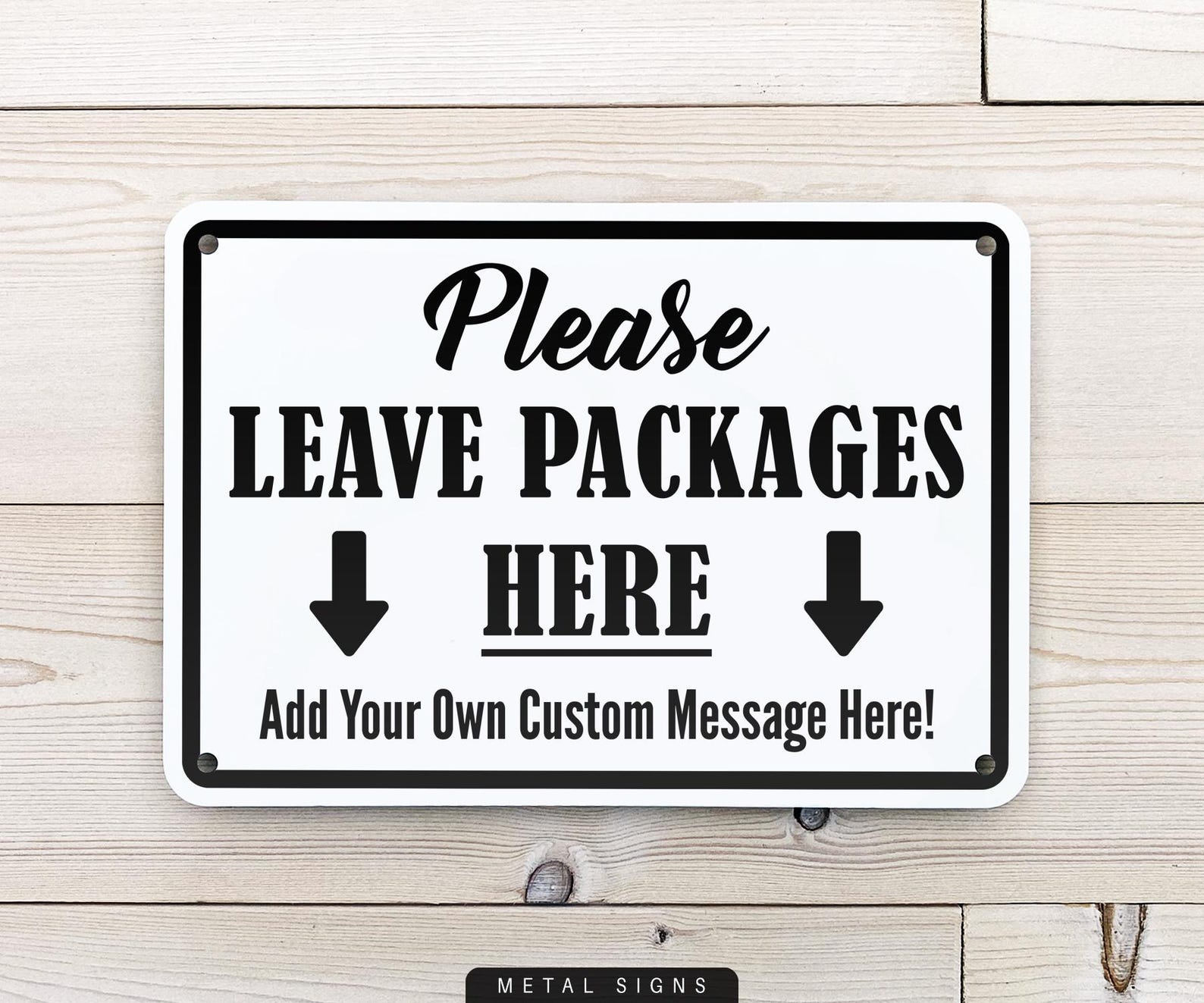 Custom Delivery Sign, Outdoor Sign, Package Delivery Sign, Personalized ...
