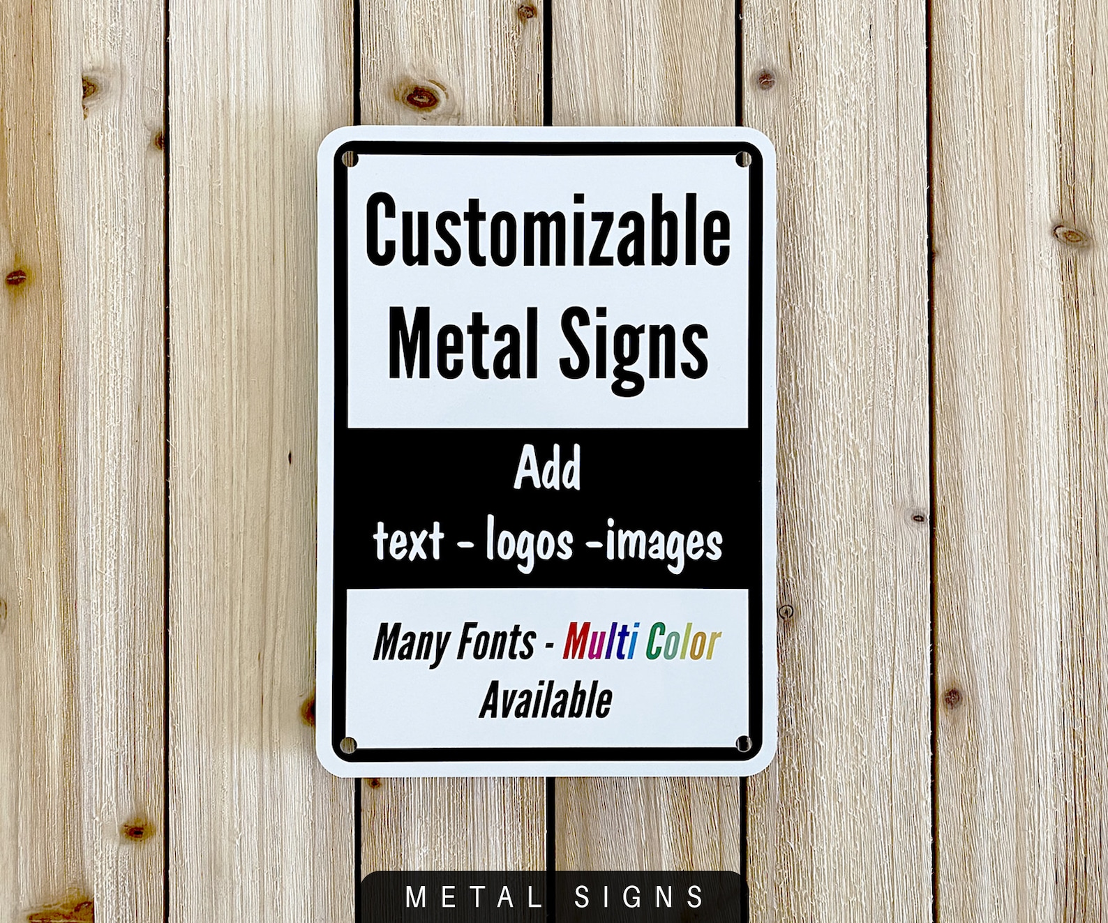 Custom Metal Sign, Delivery Signs, Personalized, Aluminum Sign ...