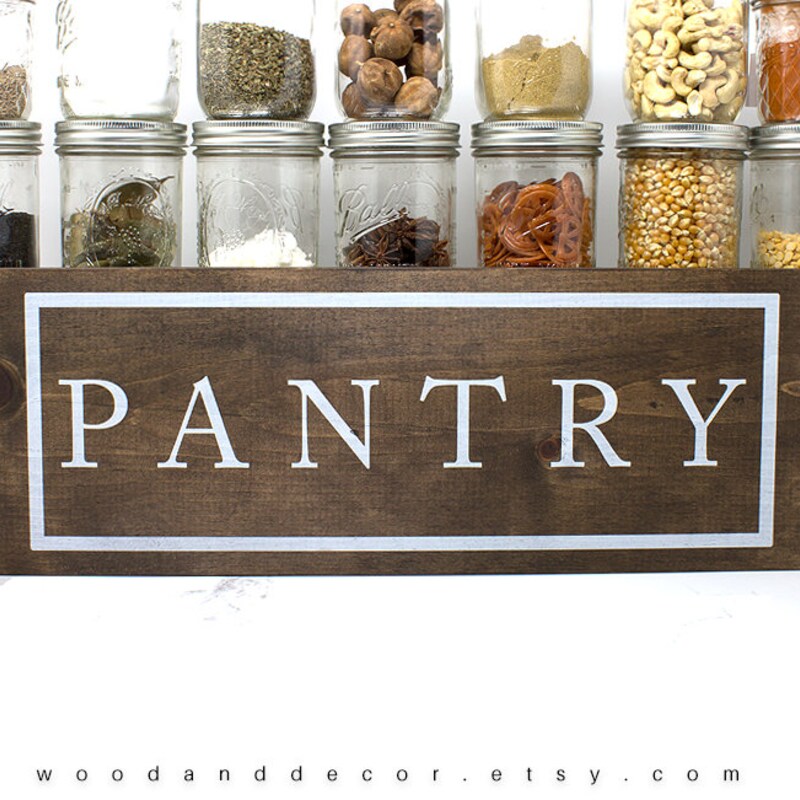 Rustic Pantry Sign - Etsy