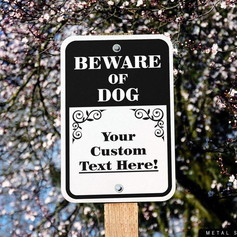Beware Sign - Etsy