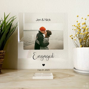Personalized Engagement Gift, Gift for Newly Engaged Couple, Acrylic ...