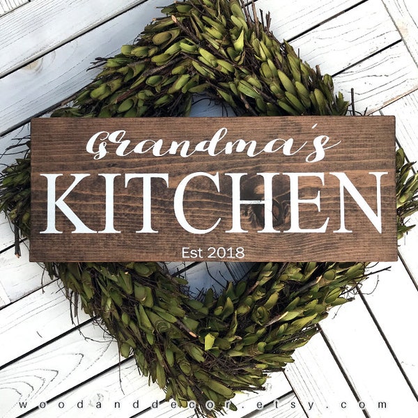 Wooden Kitchen Sign - Etsy