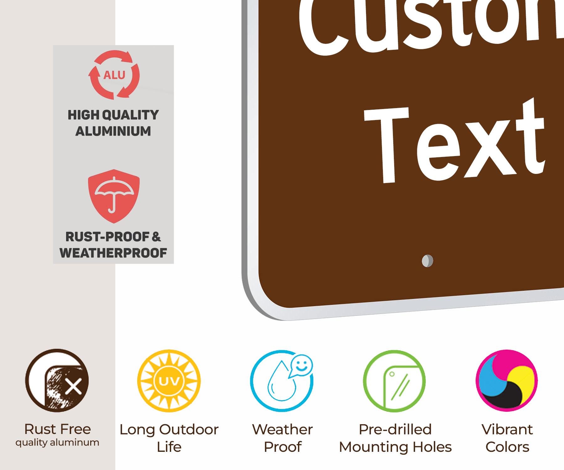 Leave Packages in the Box, Custom Metal Sign, Delivery Sign ...