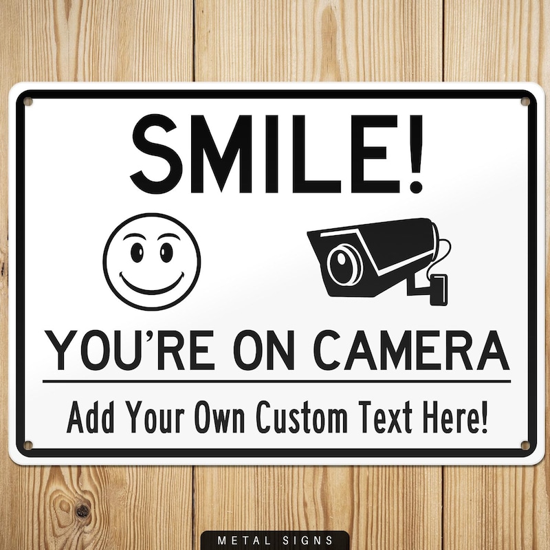 Smile on Camera Sign - Etsy