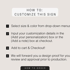 Colorful Personalized Sign, Custom Metal Signs, Elegant Border, Wall ...