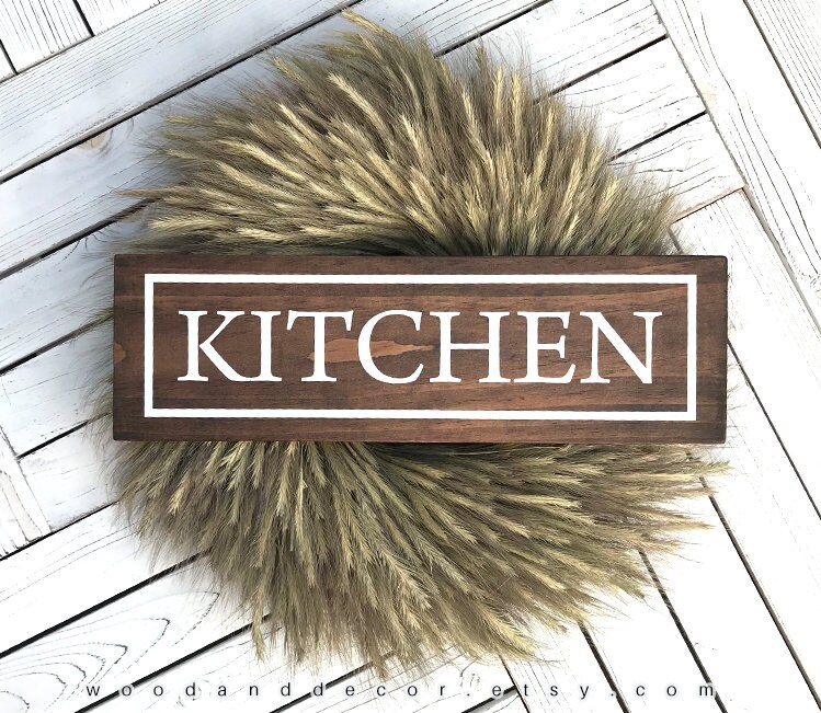 Kitchen Wood Sign Kitchen Wall Decor Rustic Wood Sign | Etsy
