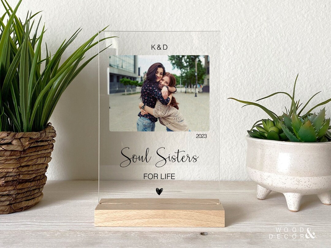 Custom Friend Gifts, Personalized Gift, Acrylic Photo Plaque, Picture Frame, Birthday Gift ...