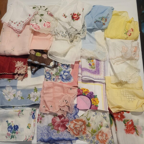 Vintage Handkerchief - Etsy