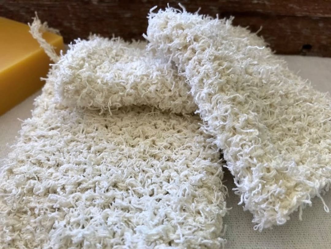 Scrubby Cotton Facial Washcloth, Zero Waste 100% Cotton Wash Cloth, Eco ...