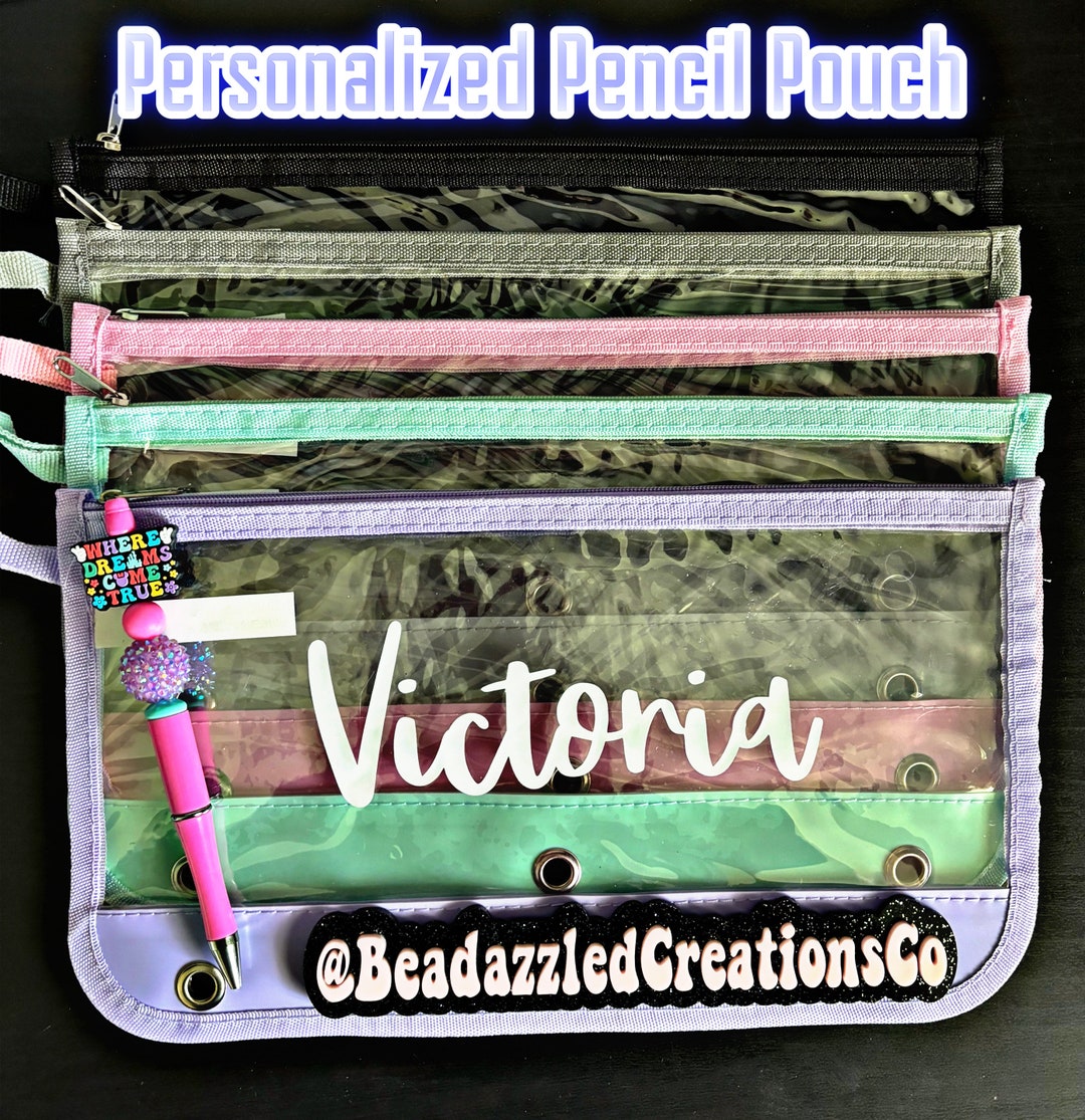 Personalized Supply Pouch | School Pouch | School Supplies ...