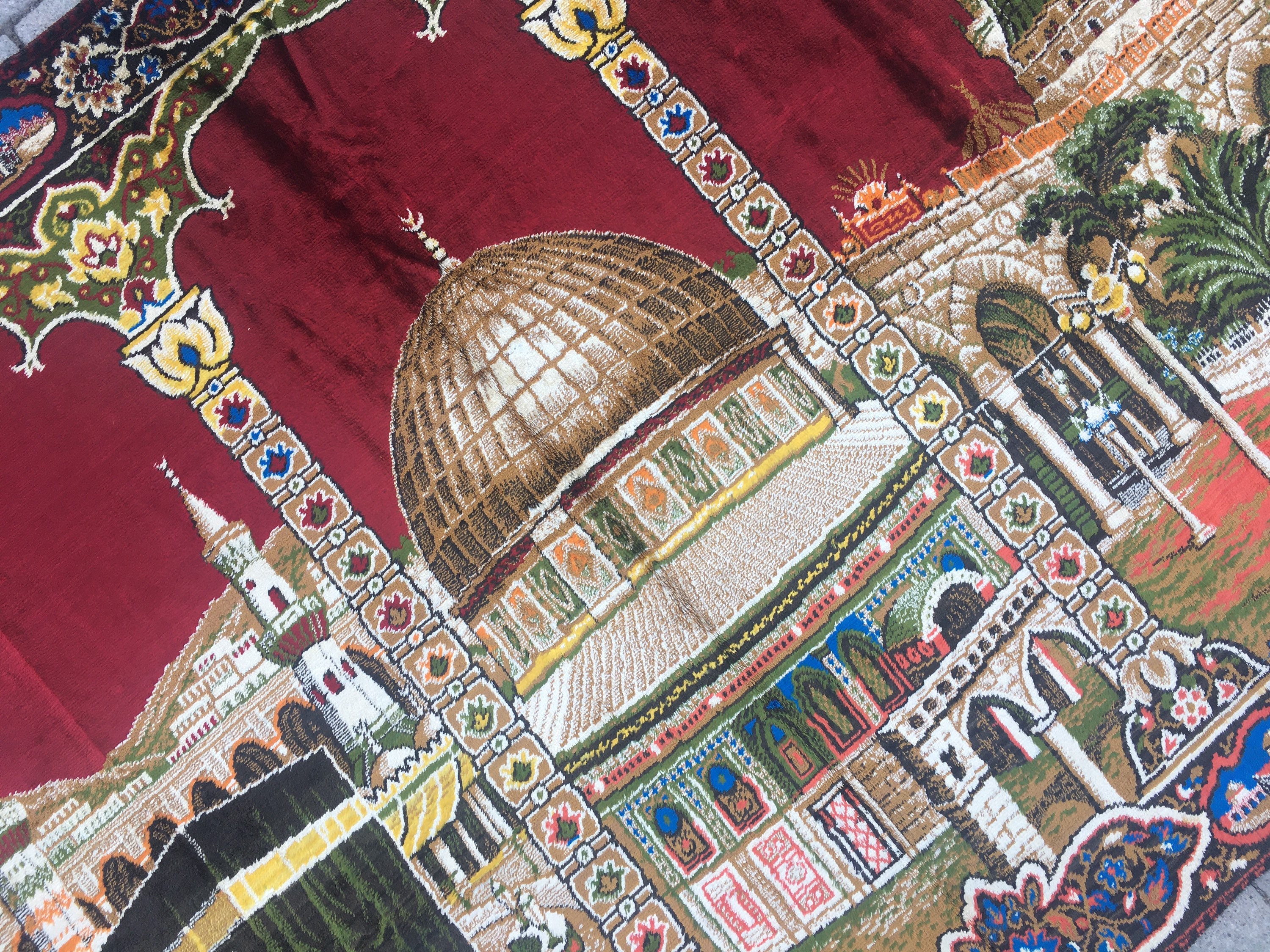 Wall Decor Pretty Islamic Pattern Vintage Rug Machine Made - Etsy