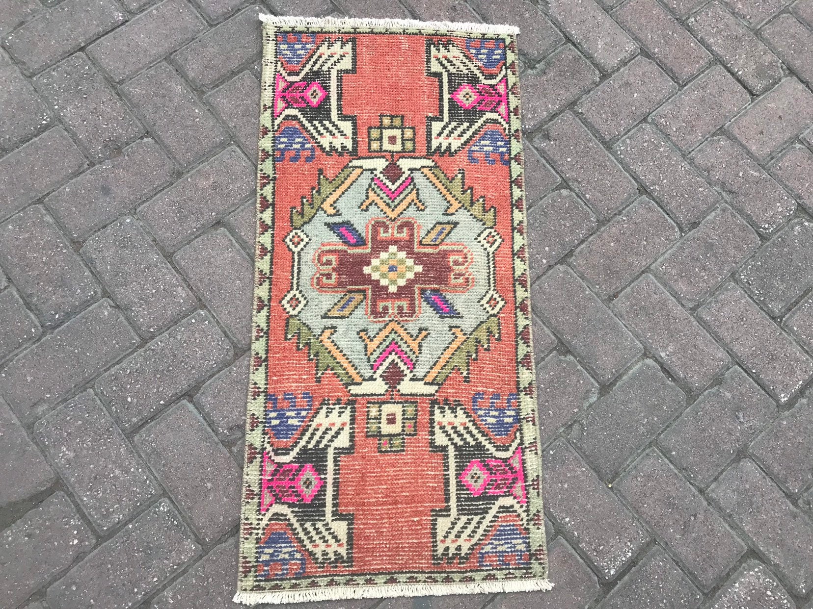 Small RugSmall Door Mat RugEntryway Door Mat RugVintage | Etsy