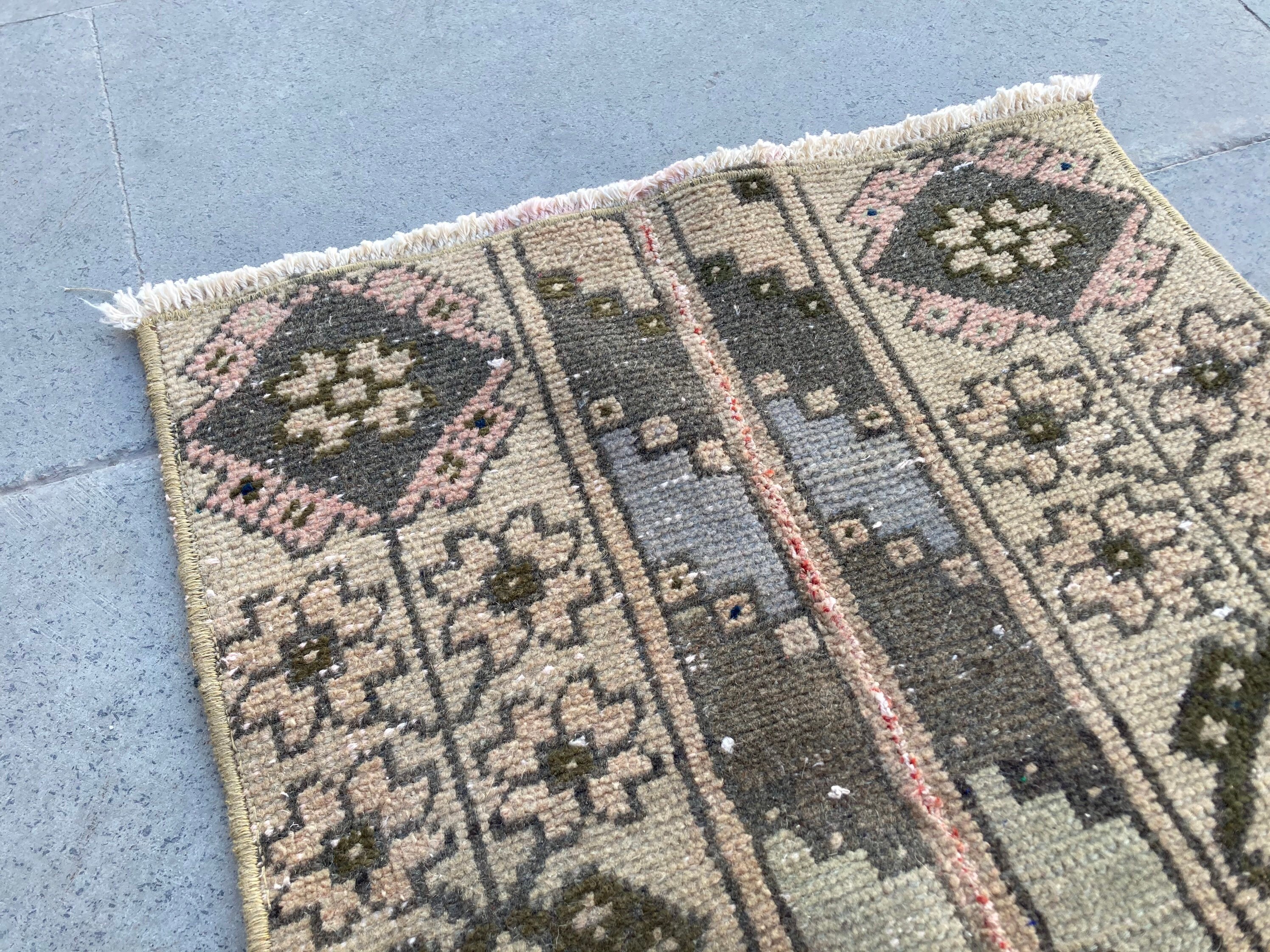 Pretty Door Mat Rughand Made Door Mat Rugentryway Small - Etsy