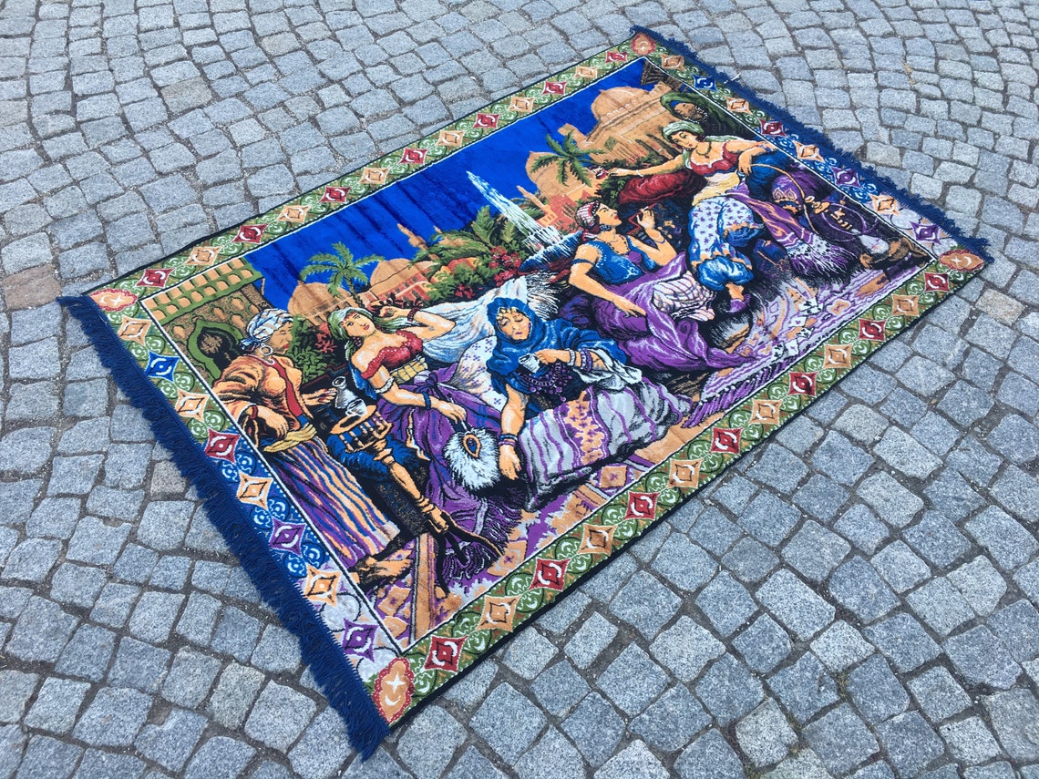 Vintage Wall Decor RugTurkish Tapestry RugPretty Wall Decor | Etsy