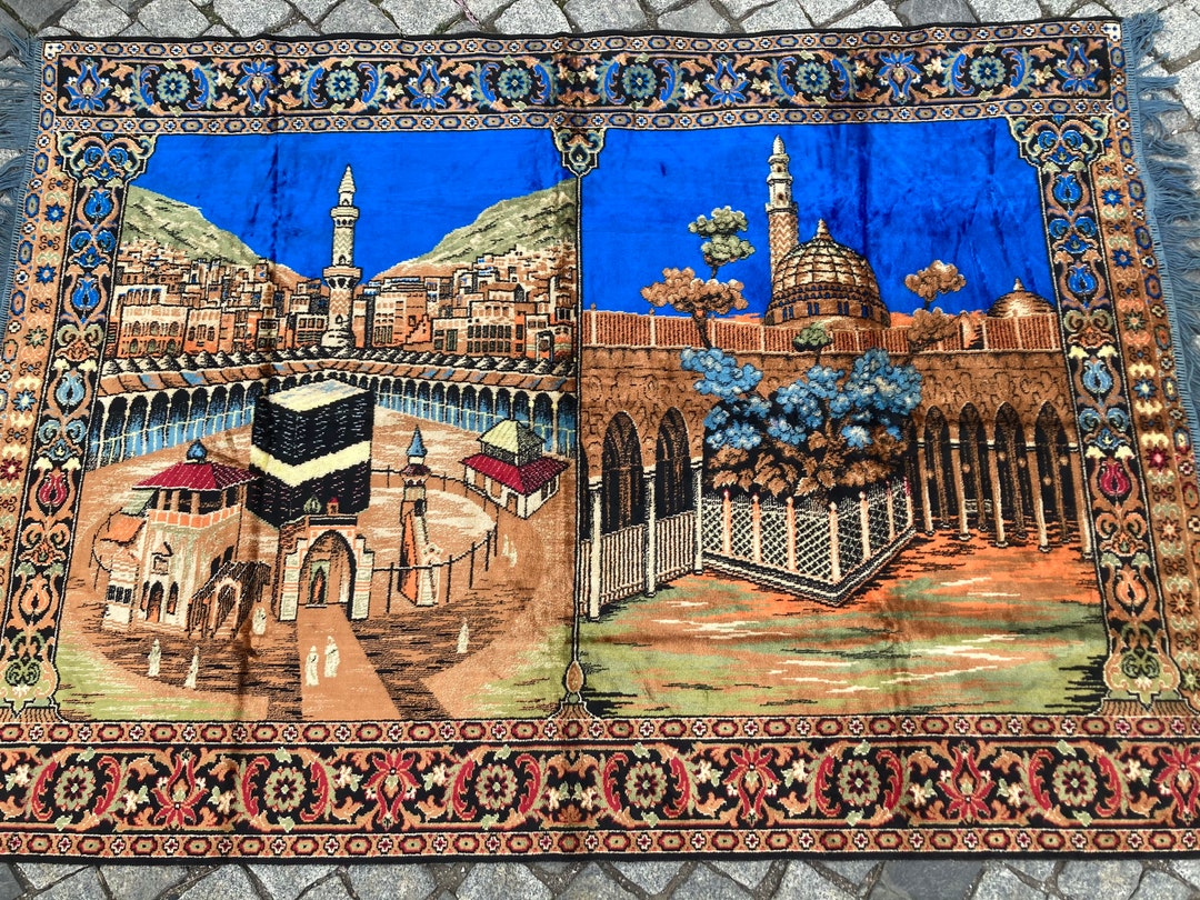Pretty Wall Decor Kabe Rug, Vintage İslamic Kabe Picture, Holly Kabe ...