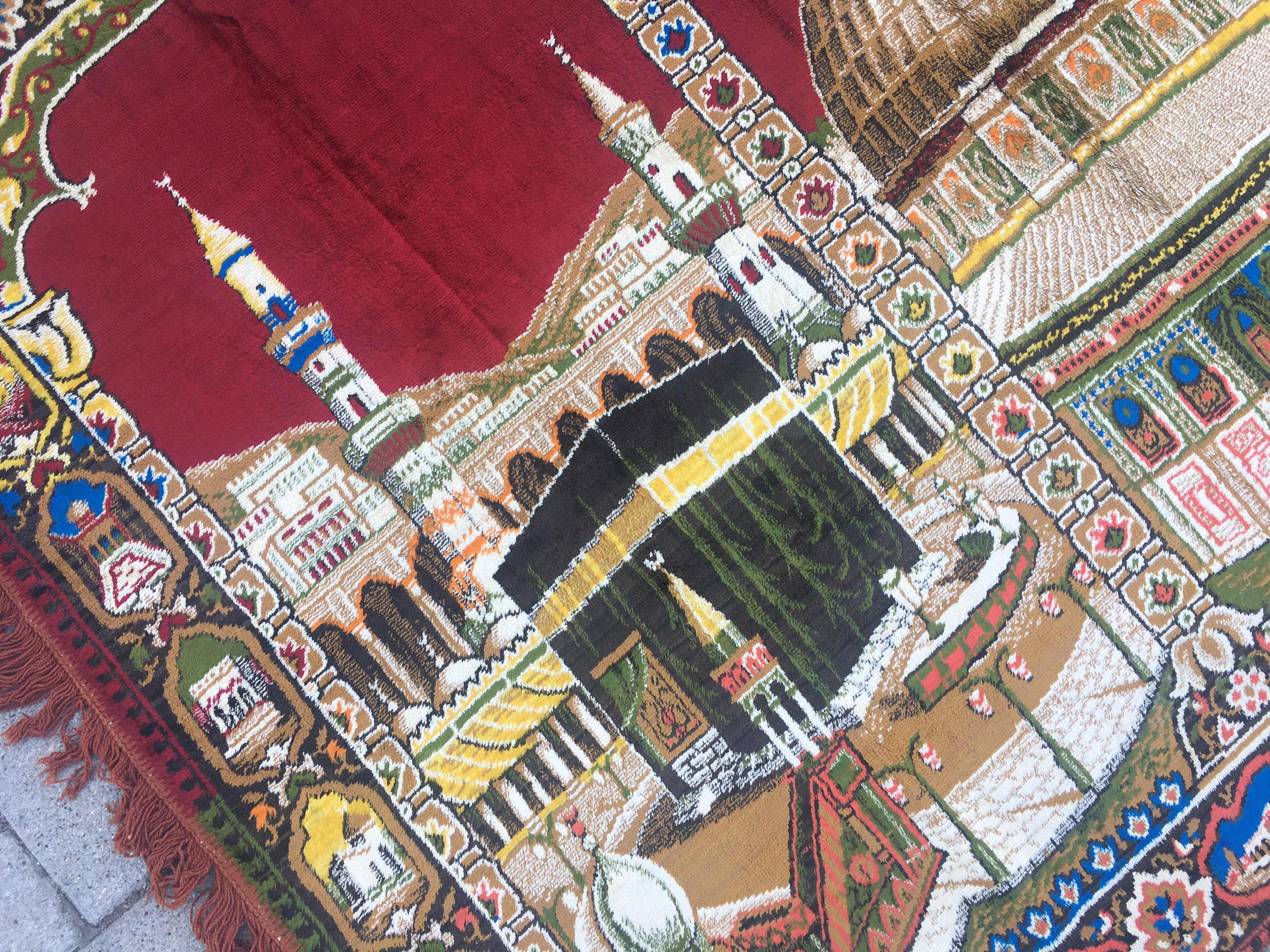 Wall Decor Pretty Islamic Pattern Vintage Rug Machine Made - Etsy