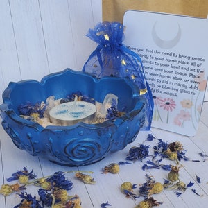 Witch Salt Bowl Kit: Lavender, Quartz, Sodalite Altar Decor - Etsy