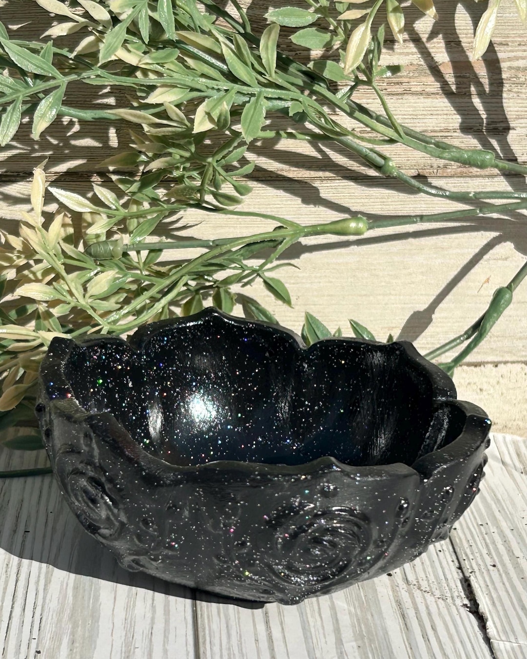 Witch Offering Bowl, Ritual Altar Decor, Black Starry Sky - Etsy