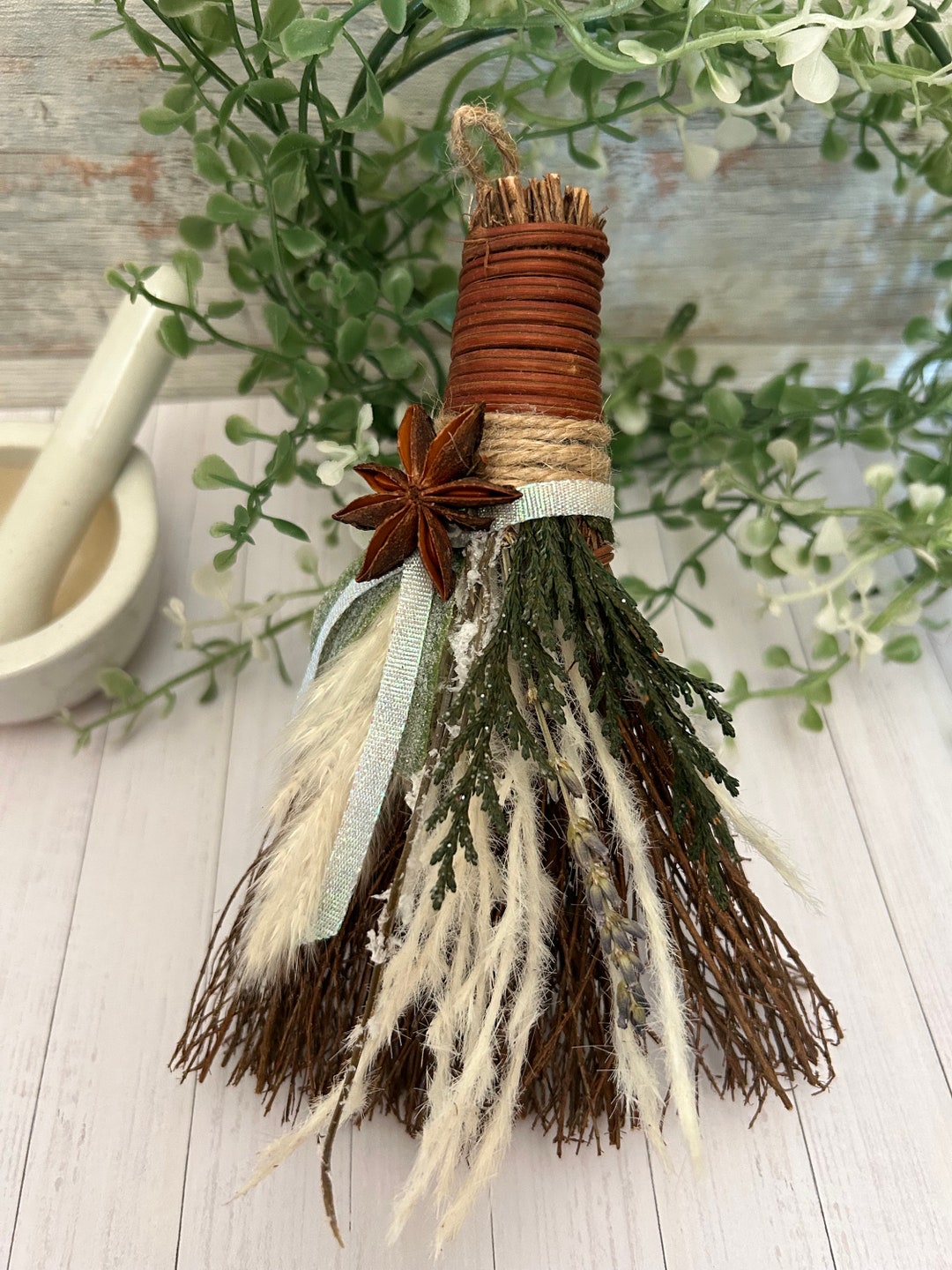 Mini Yule Altar Broom: Cinnamon Scented Witch Besom With Lavender - Etsy