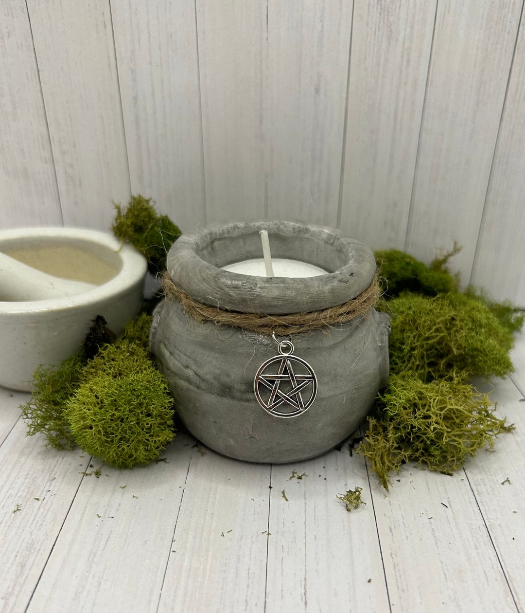 Witch Cauldron Candle Holder, Altar Tool, Witchy Decor, Altar Candle ...