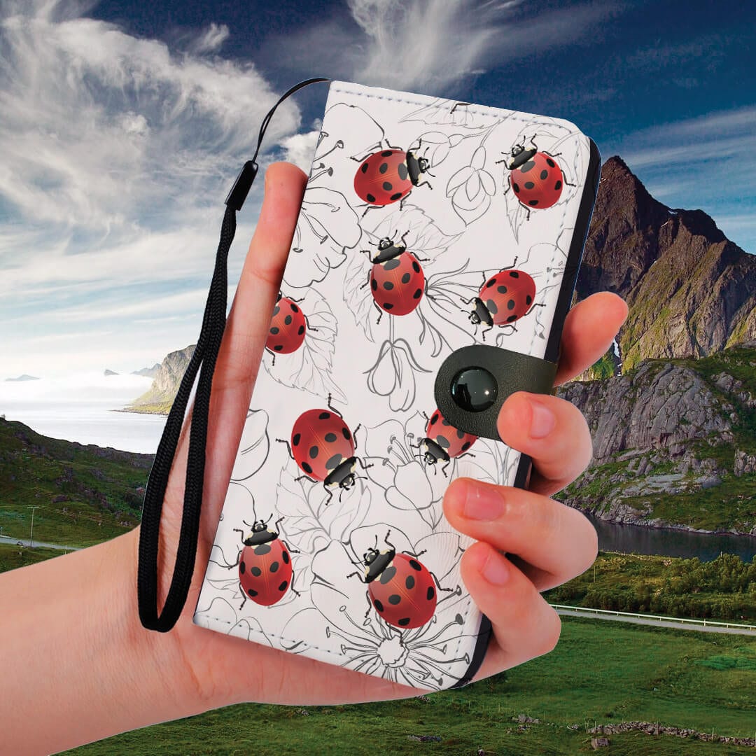 Ladybug Phone Wallet Case, Ladybug Ladybird Lover Gift Idea, Card Case ...
