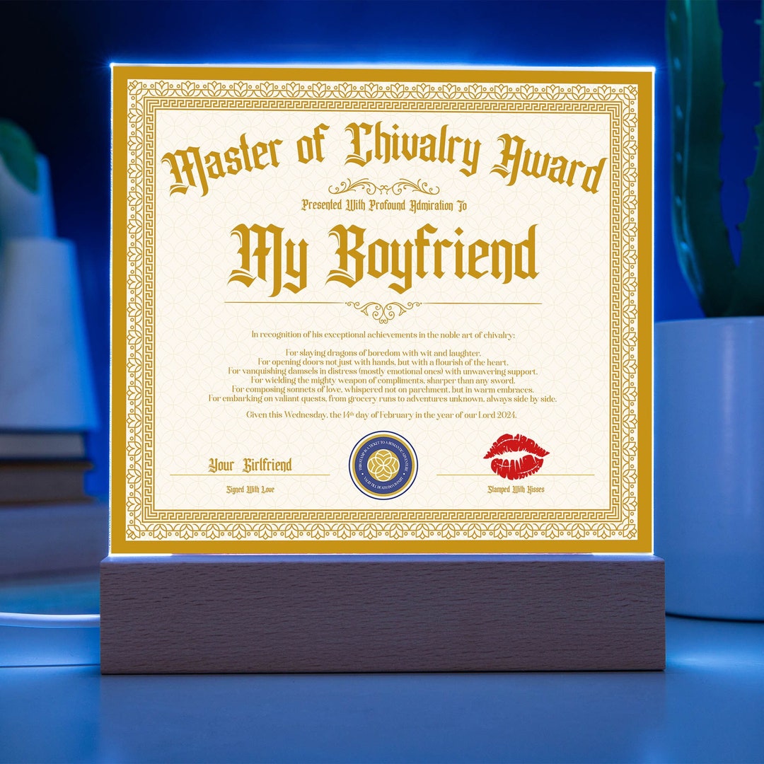 Acrylic Awards Sentimental Gifts for Boyfriend, Office Desk Acrylic ...