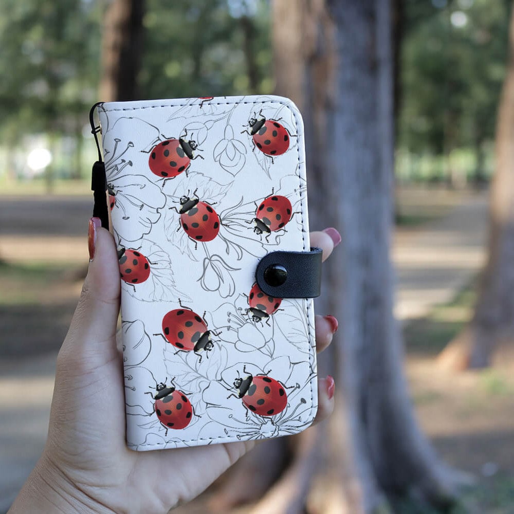 Ladybug Phone Wallet Case, Ladybug Ladybird Lover Gift Idea, Card Case ...