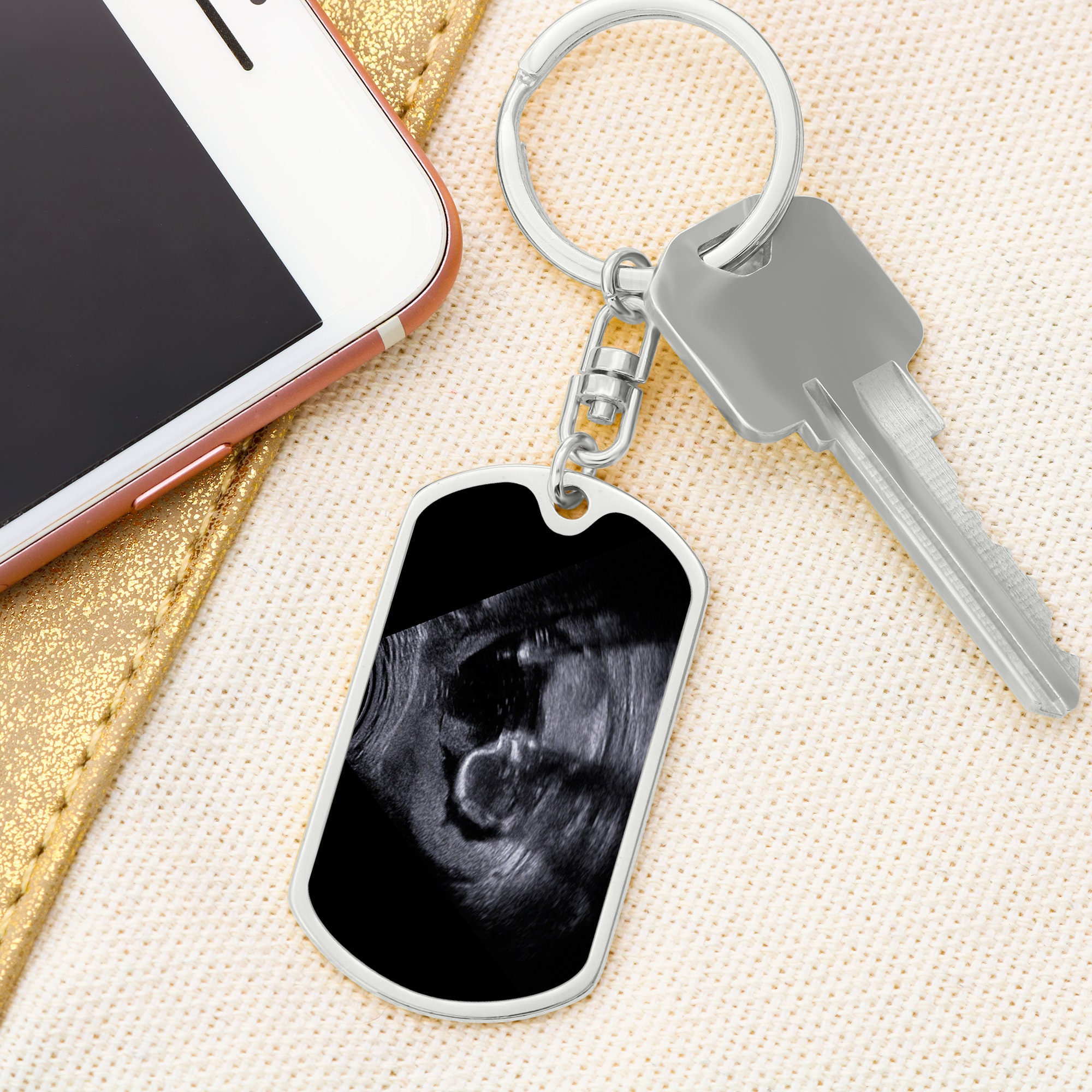 Engraved Dad to Be Keychain Gift, First Time Dad Father's Day Message ...