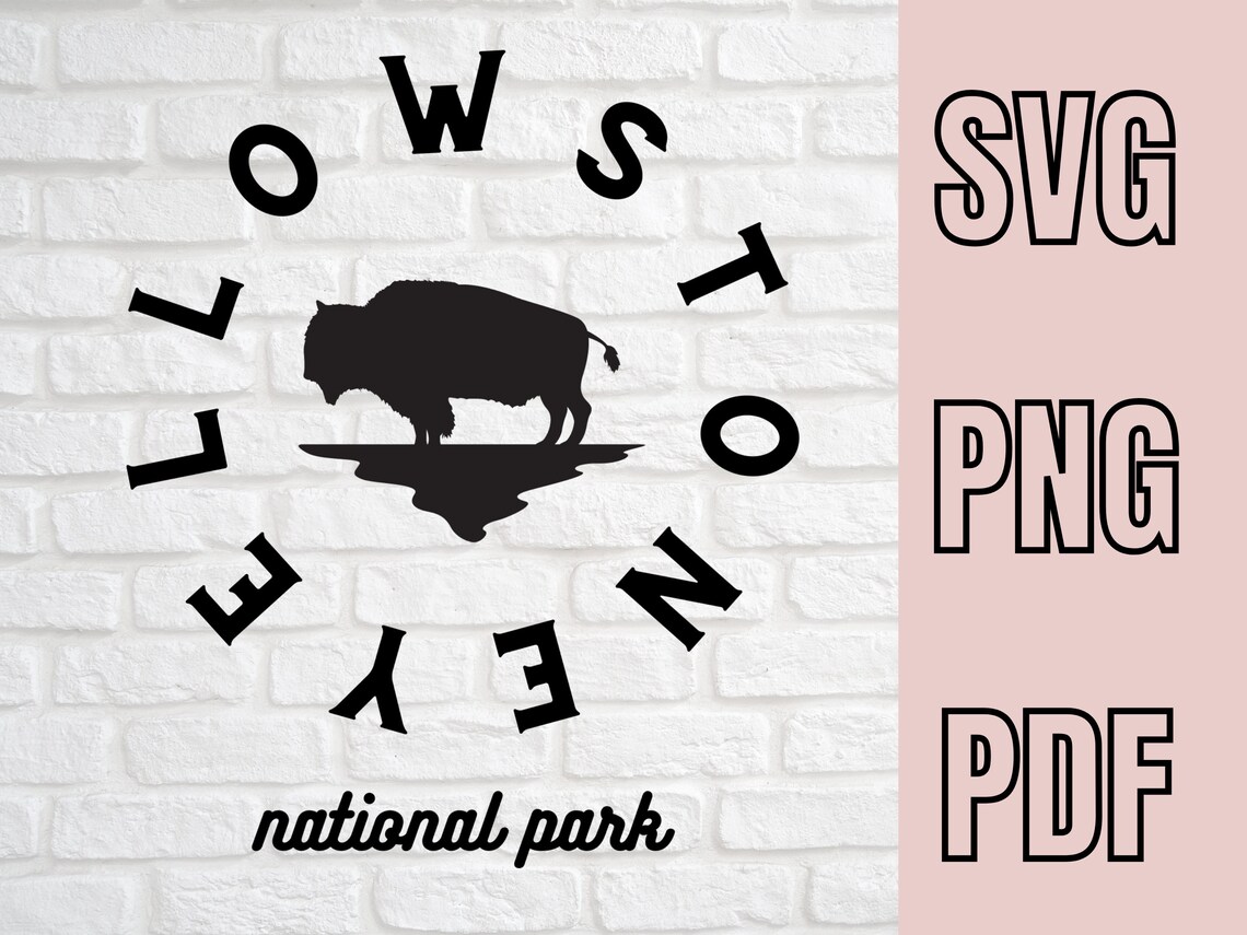 Yellowstone National Park SVG Clip Art Graphic / Instant Download - Etsy