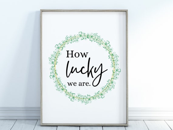 St. Patrick's Day Wall Art / Instant Digital Print / How - Etsy