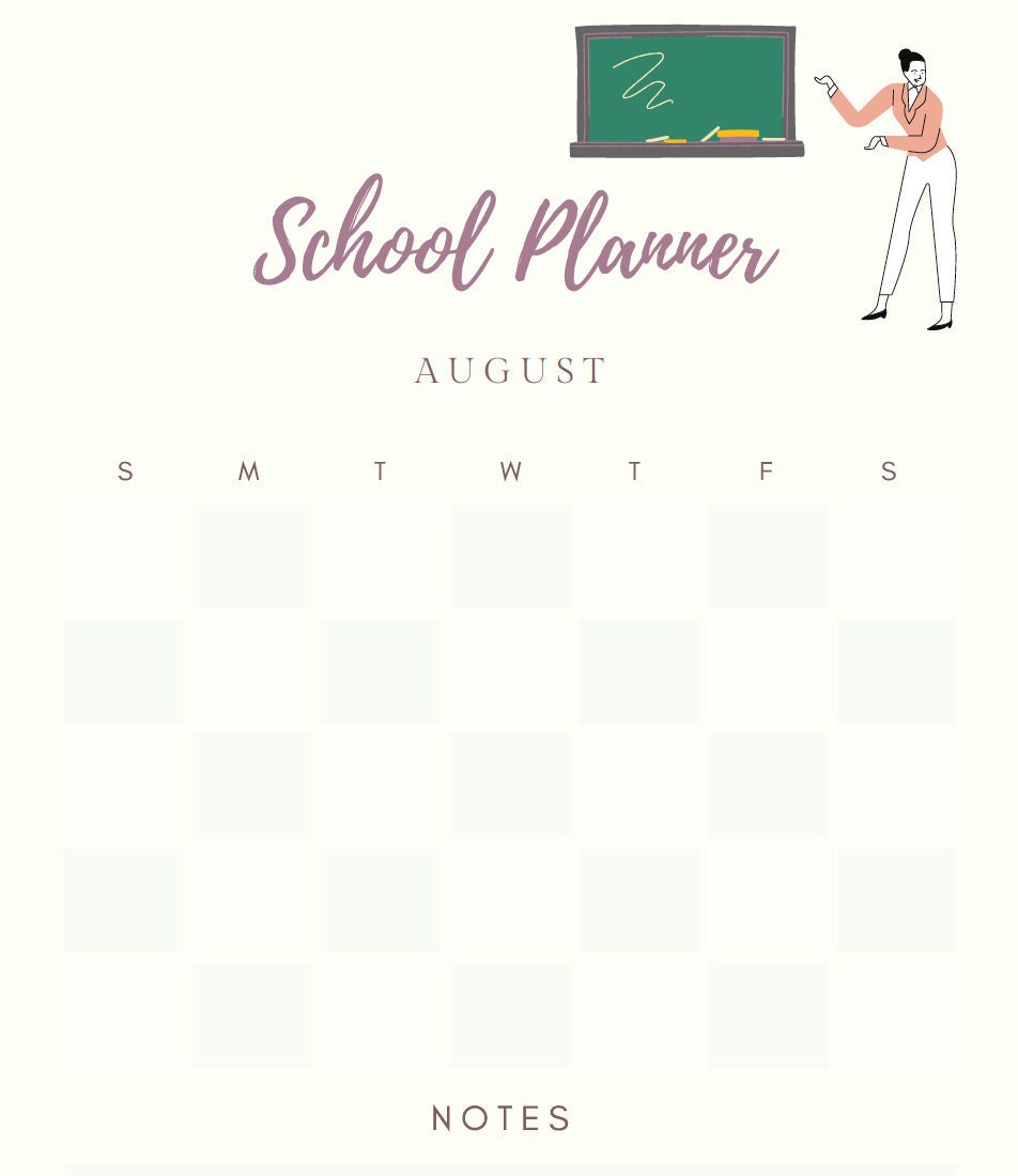 Funny Teacher Weekly Planner / Printable Digital Download / 11 Months ...