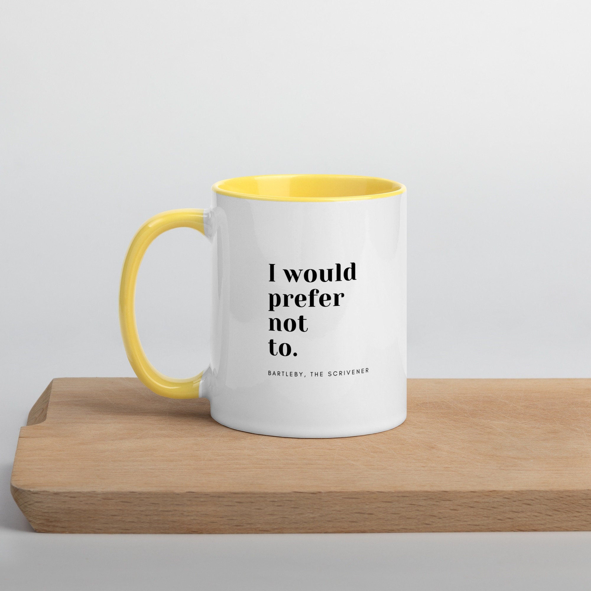 I Would Prefer Not to Mug / Bartleby the Scrivener / Herman Melville - Etsy
