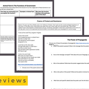 Animal Farm Unit Activity Bundle - Etsy