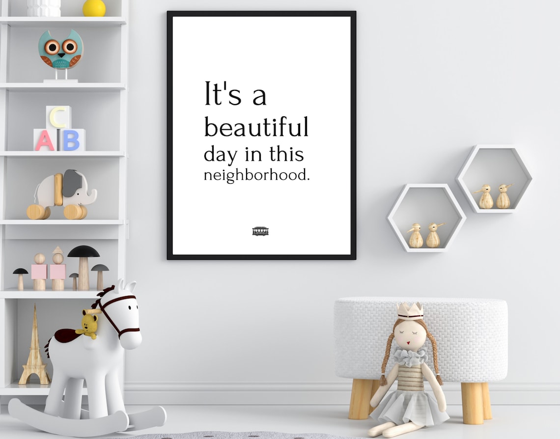 Mister Rogers Art Quotes / Nursery Decor / Digital Download - Etsy